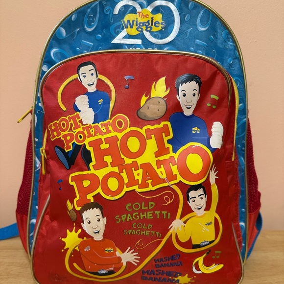 Wiggles | Accessories | Wiggles Kids Backpack Red And Blue Hot Potato ...